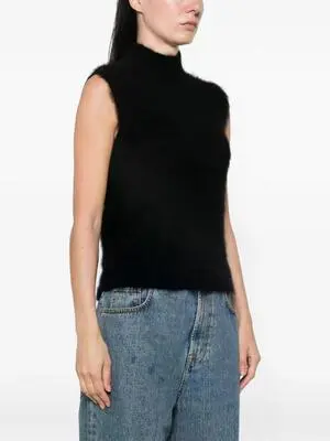 AROVESCIO Brushed-finish Sleeveless Sweater