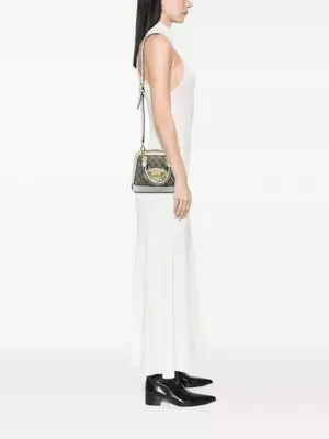 Gucci 2016-2026 Mini Gg Supreme Horsebit 1955 Top Handle Bag Satchel