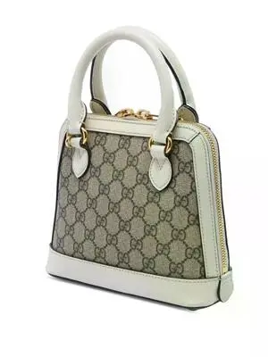 Gucci 2016-2026 Mini Gg Supreme Horsebit 1955 Top Handle Bag Satchel