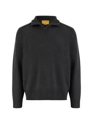 Guest In Residence Quarter-zip Cashmere Sweater - Black