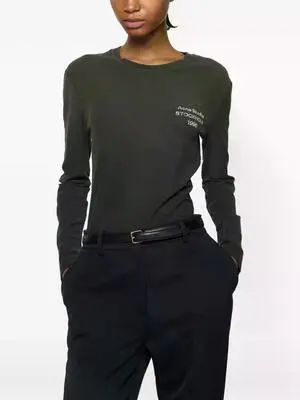 Acne Studios Logo-print Long-sleeve T-shirt