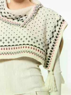 MARANT ETOILE Alfina Jacquard Poncho