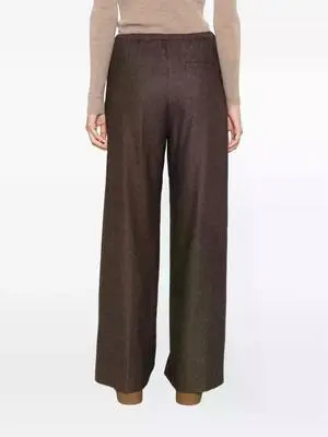 Herno Marl-effect Wide-leg Trousers