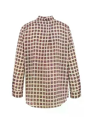 Aspesi Geometric-print Shirt - Neutrals
