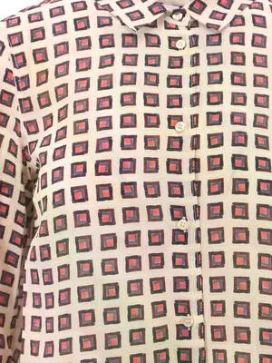Aspesi Geometric-print Shirt - Neutrals