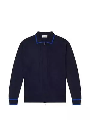 John Smedley Zip-up Knitted Cardigan