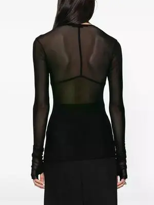 Isabel Benenato Semi-sheer Top