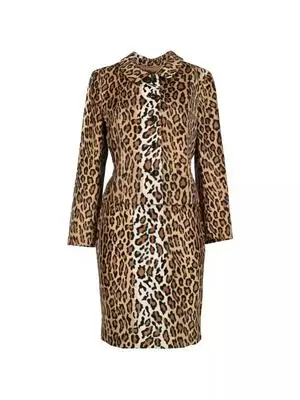 Moschino Leopard-print Skirt Suit