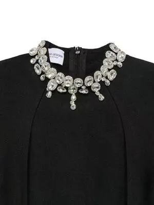 ALESSANDRO LEGORA Crystal-embellished Short-sleeve Mini Dress