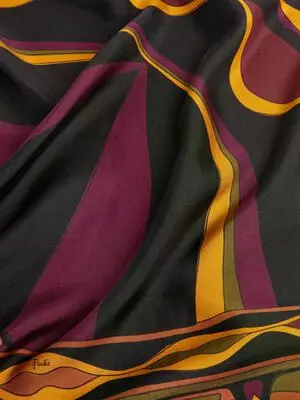 Emilio Pucci Mixed Print Silk Stole