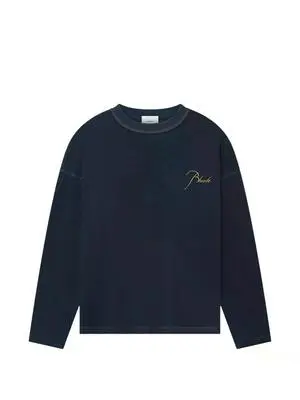 Rhude Classique Reverse Long-sleeve Sweater - Blue