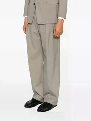 Saint Laurent Pleated Straight-leg Trousers