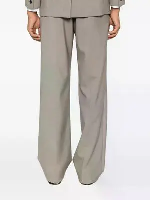 Saint Laurent Pleated Straight-leg Trousers