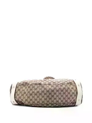 Gucci 2000-2015 Gg Canvas Horsebit Pelham Shoulder Bag
