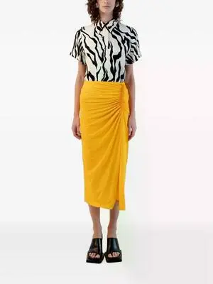Maison Rabih Kayrouz Zebra-print Polo Shirt