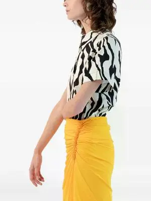 Maison Rabih Kayrouz Zebra-print Polo Shirt
