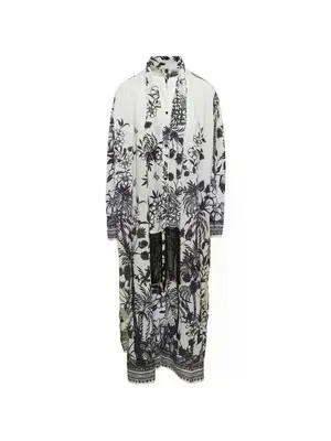 Anjuna Emilia Graphic-print Shirt Dress - White