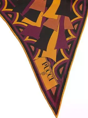 Emilio Pucci Baiadera Print Triangle Scarf - Red