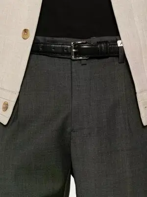 MY MYTHS Pleated Turn-up Trousers