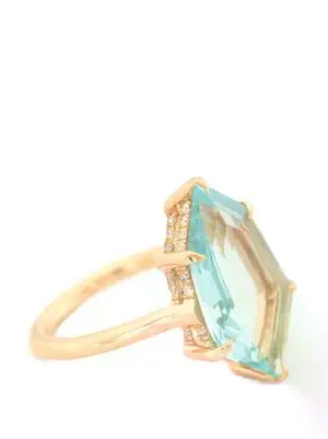 YI COLLECTION Aquamarine Diamond Ring