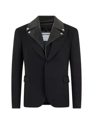 Moschino Double-collar Single-breasted Blazer