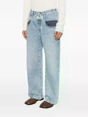 MAISON MARGIELA Paisley-print Insert Jeans