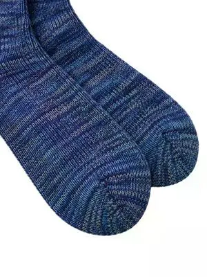 Anonymous Ism Marl-knit Ribbed-cuff Socks