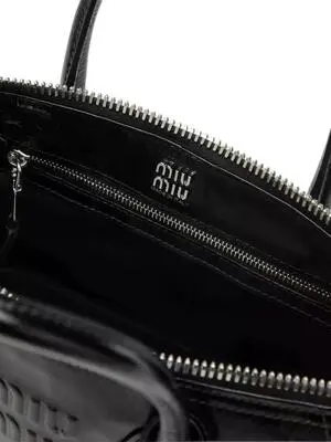 Miu Miu Logo-embossed Tote Bag