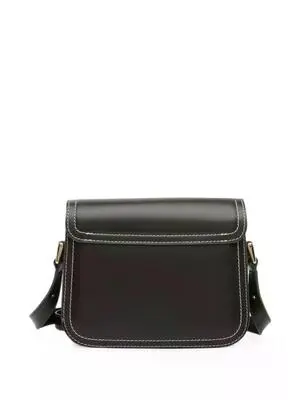A.p.c. Small Grace Contrast-stitch Shoulder Bag - Green