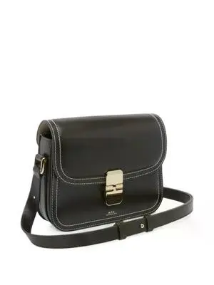 A.p.c. Small Grace Contrast-stitch Shoulder Bag - Green