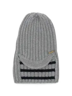 Borsalino Dorian Ribbed-knit Beanie Hat - Grey