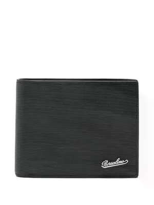 Borsalino Logo-plaque Bi-fold Wallet - Black