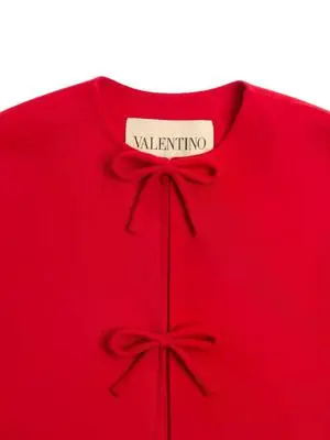 Valentino Garavani Bow-detail Cape