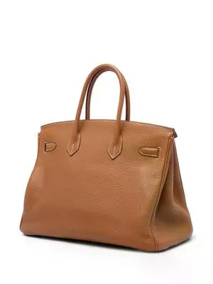 Hermès 2012 Togo Birkin Retourne 35 Handbag - Brown