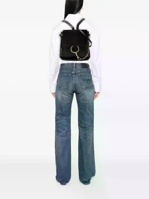 Chloé 2017 Medium Calfskin And Suede Faye Backpack