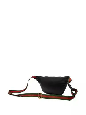 Gucci 2016-2026 Small Grained Calfskin Web Logo Belt Bag