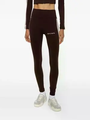 Palm Angels Logo-print Side-stripe Leggings