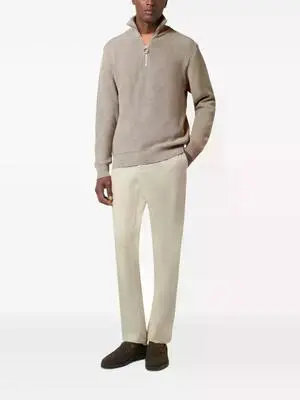Paul & Shark Half-zip Ribbed-knit Sweater