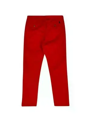 Ralph Lauren Logo-embroidered Chino Trousers - Red