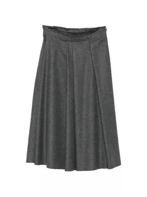Sofie D'hoore Pleated A-line Midi Skirt