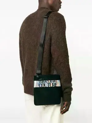 Versace Iridescent Logo-jacquard Messenger Bag