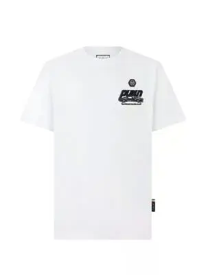 Philipp Plein Jersey T-shirt Round-neck Ss Cars Racing - White