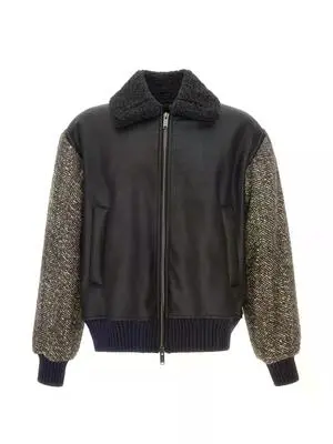 Iceberg Faux-leather Panel Jacket
