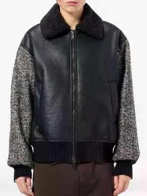 Iceberg Faux-leather Panel Jacket