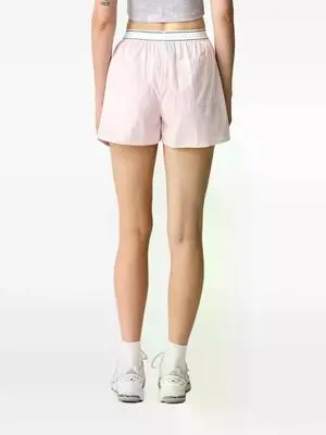 Sporty & Rich Striped Logo-waistband Shorts