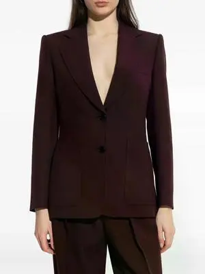 Chloé Shoulder-pad Long-sleeve Blazer