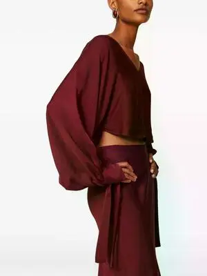 TWINSET Satin Shrug With Rhinestones