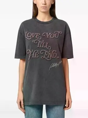 Philipp Plein Open-back T-shirt Dress Love Plein