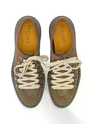 DOUCAL'S Suede Lug-sole Lace-up Derby Shoes