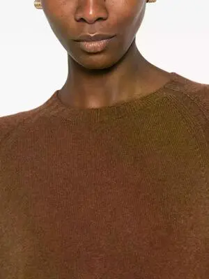AROVESCIO Raglan-sleeve Ribbed-trim Sweater